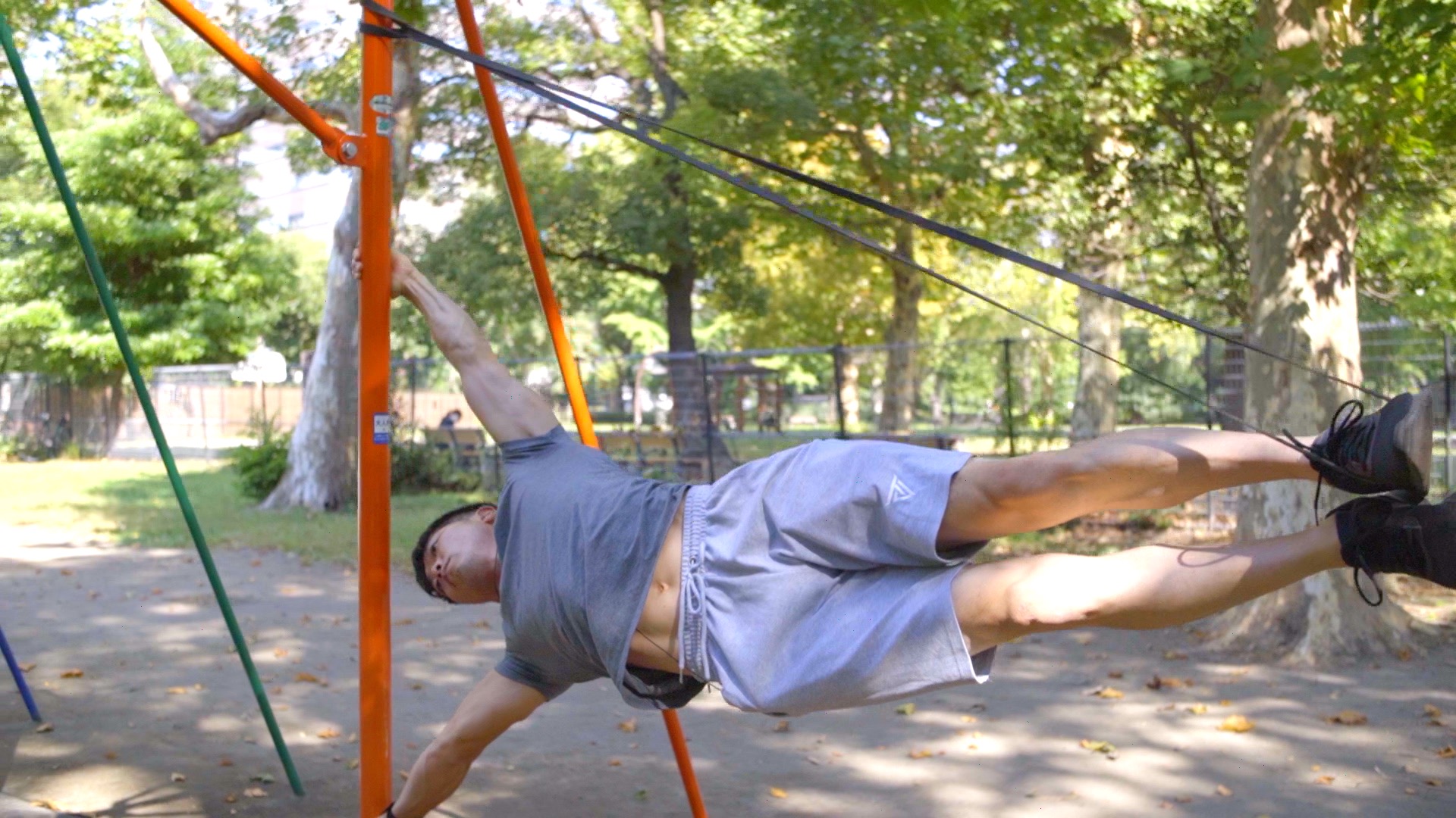 Human flag-level3-module1 Calisthenics Tokyo